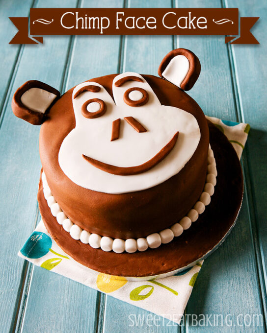 Monkey Chimp Face Chocolate Birthday Cake - Sweet 2 Eat Baking