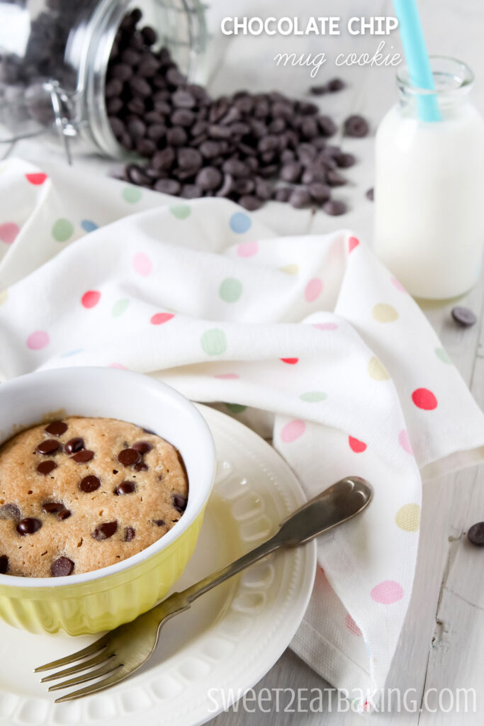 Chocolate Chip Cookie in a Mug - Sweet 2 Eat Baking