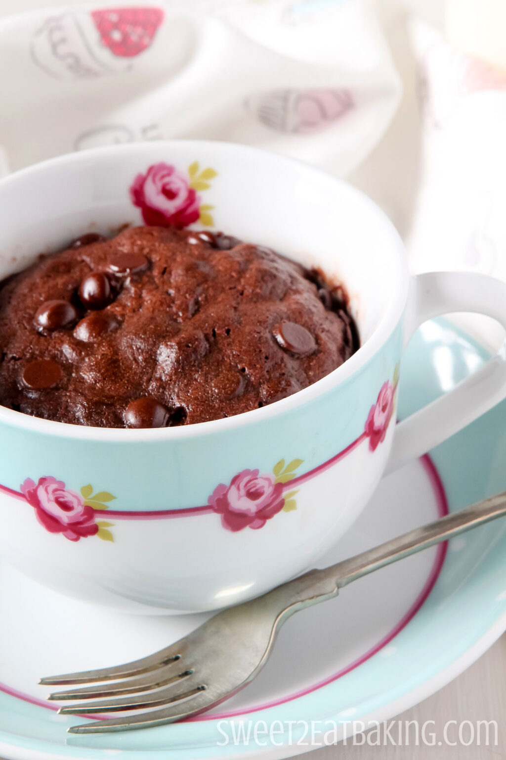 Double Chocolate Cookie in a Mug - Sweet 2 Eat Baking